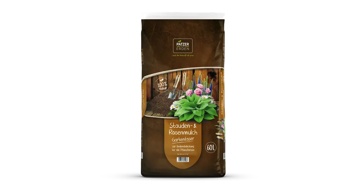 Patzer Erden Stauden- & Rosenmulch – Gartenfaser
